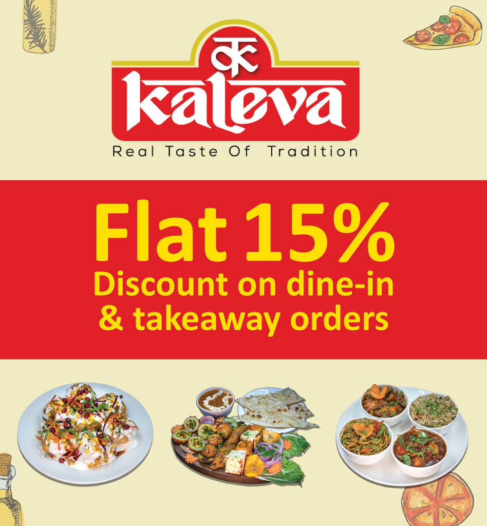 Ahlan Exclusive - FLAT 15% DISCOUNT at KALEVA VEGETERIAN RESTAURANT